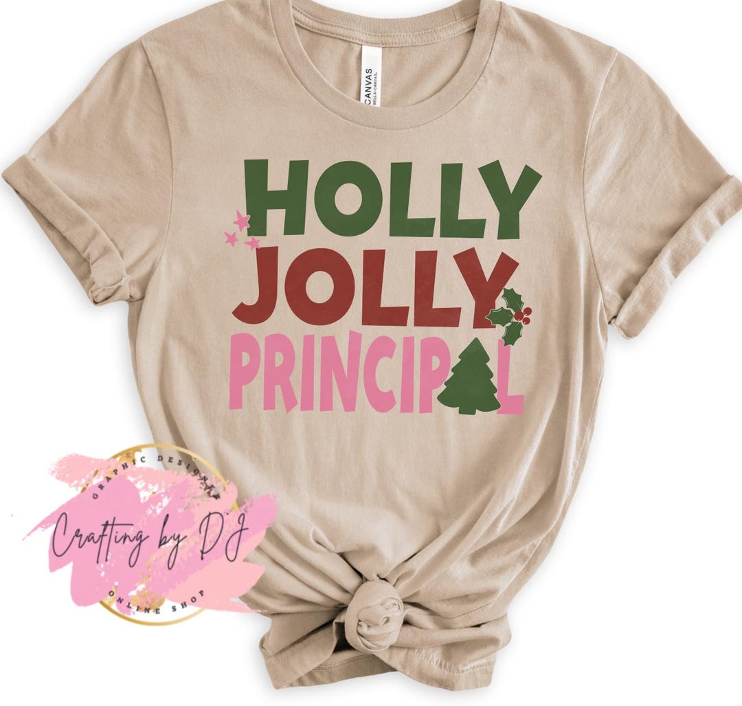 Holly Jolly Principal PNG - Etsy