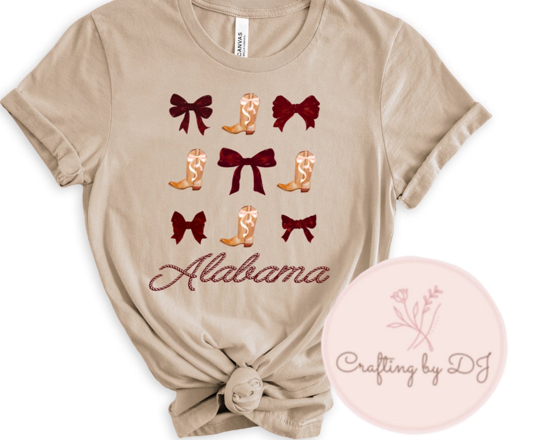Alabama Coquette Cowboy Boot PNG Design - Etsy