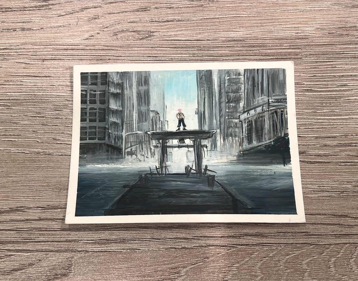 Yuji Itadori Jujutsu Kaisen Shibuya JJK: Hand Painted Watercolor Anime ...