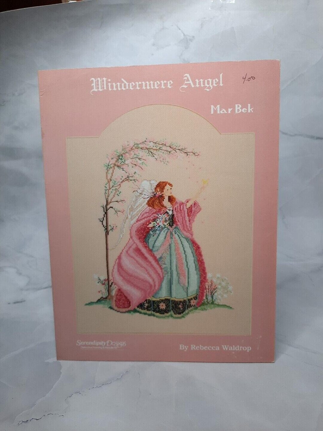 1990 Serendipity Designs Cross Stitch Leaflet Windermere Angel From Mar ...