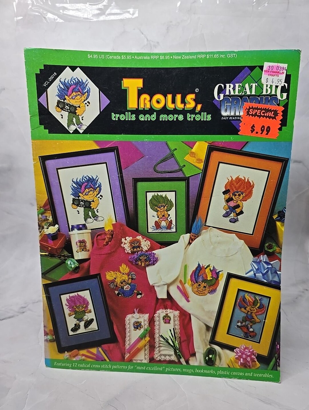 Great Big Graphs Trolls More Trolls Counted Cross Stitch Pattern ...