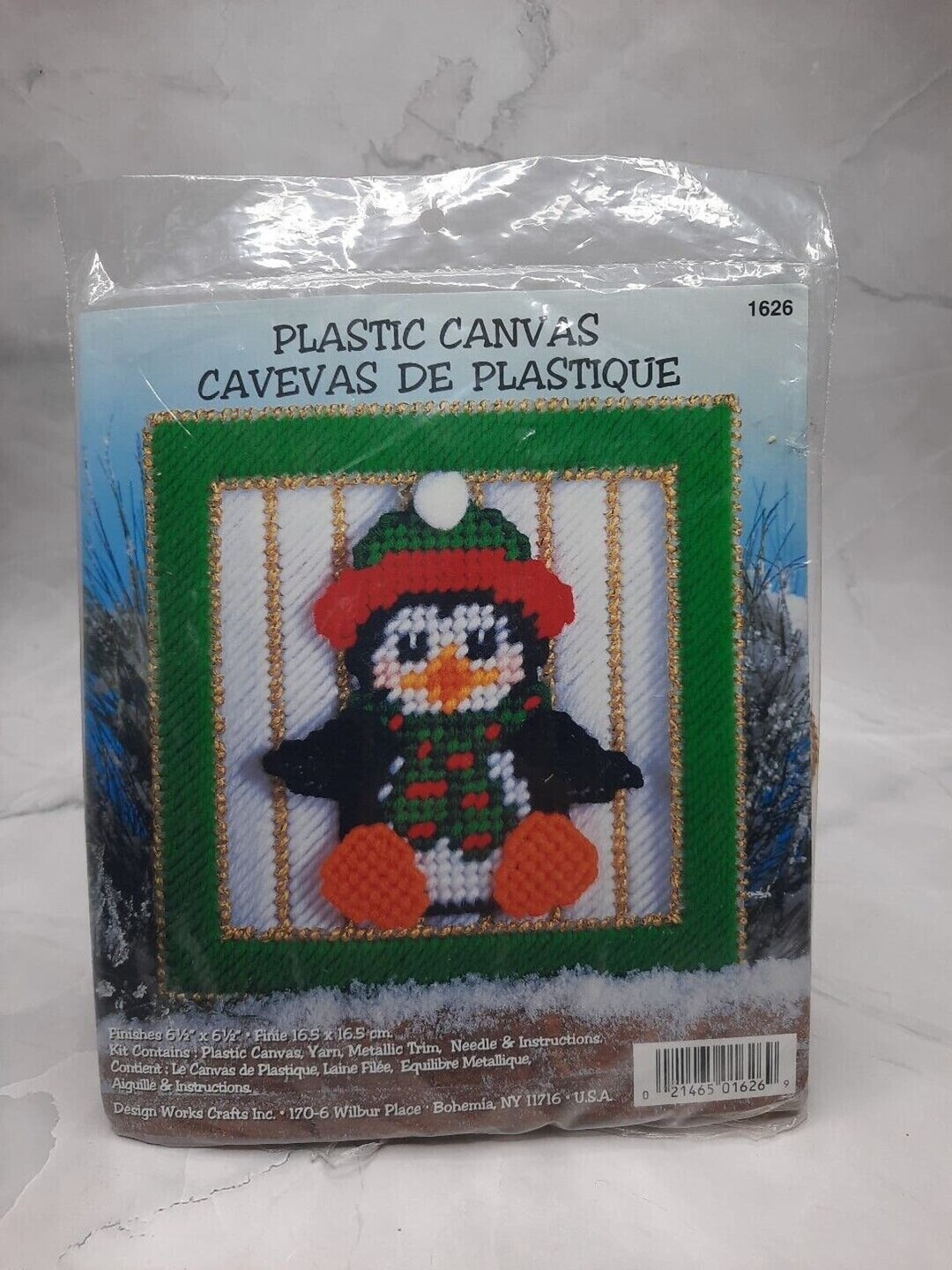 Design Works Plastic Canvas Needlepoint Kit Penguin 1626 6.5x6.5 - Etsy