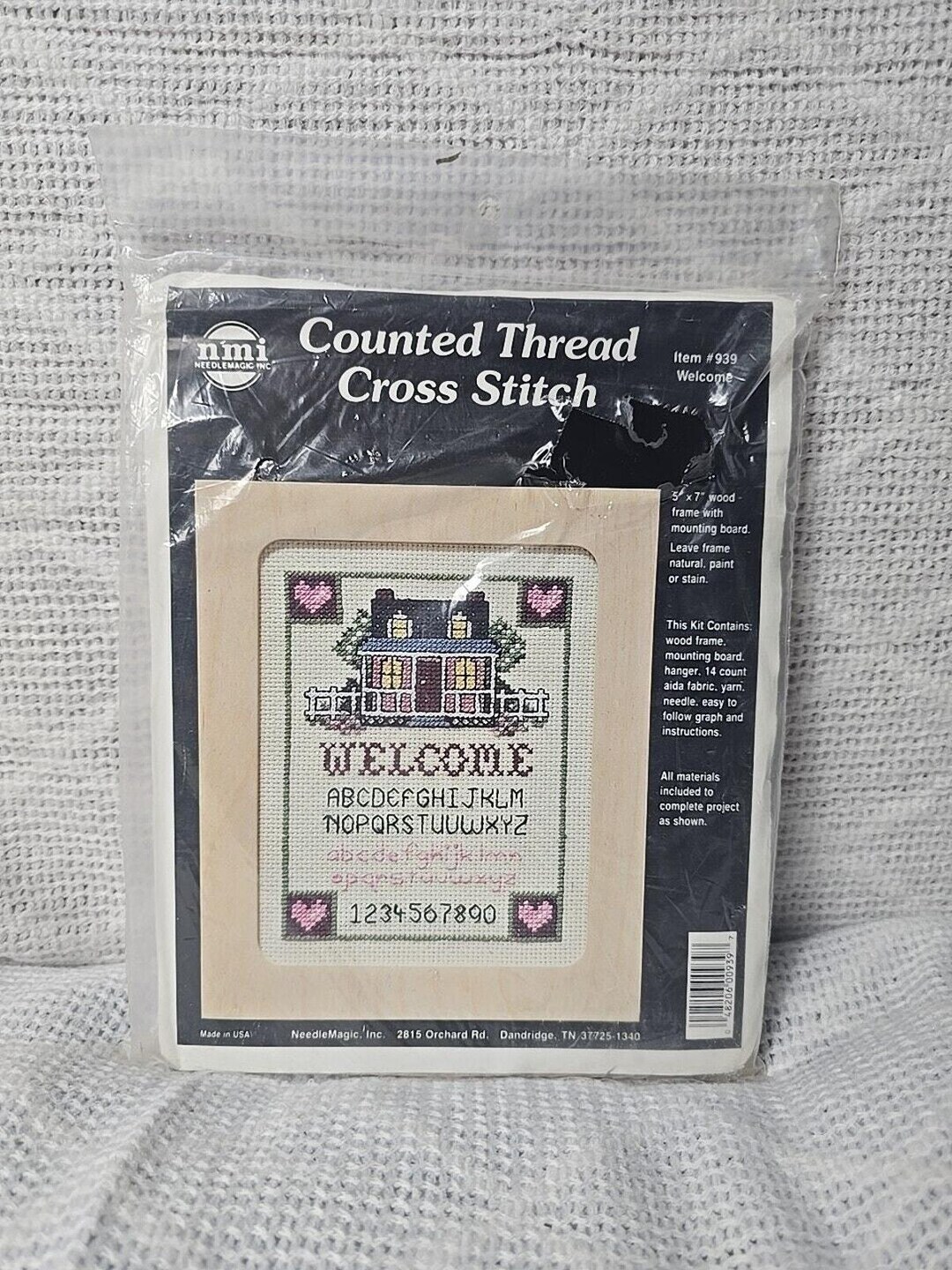 Vintage Needlemagic Counted Thread Cross Stitch Kit Welcome Sampler W ...