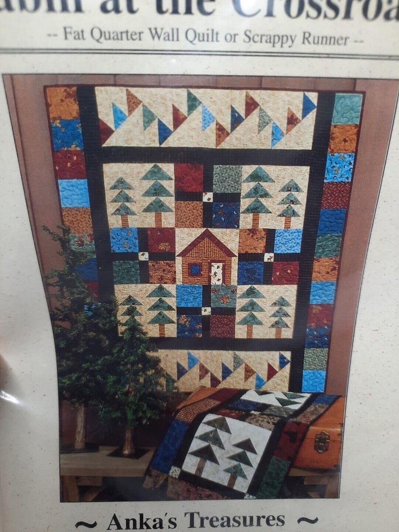 2001 Anka's Treasures Quilt Pattern Cabin at the Crossroads Wall Quilt Runner - Etsy
