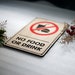 No Food or Drink Wooden Sign, No Food or Drink Area Sign, No Food or ...