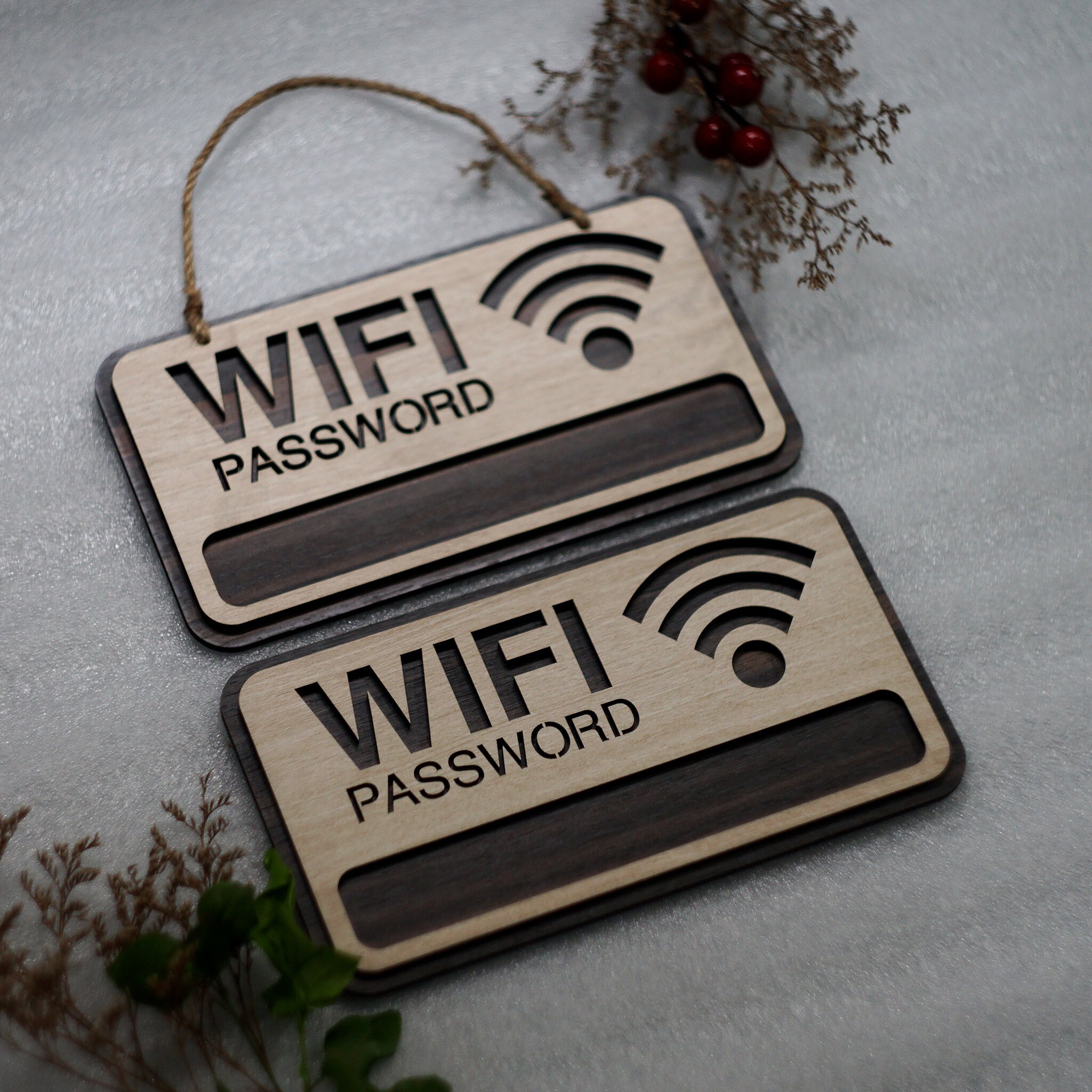 Wooden Wifi Sign, Custom Password WIFI Sign, Hotel Decor, Network Sign ...