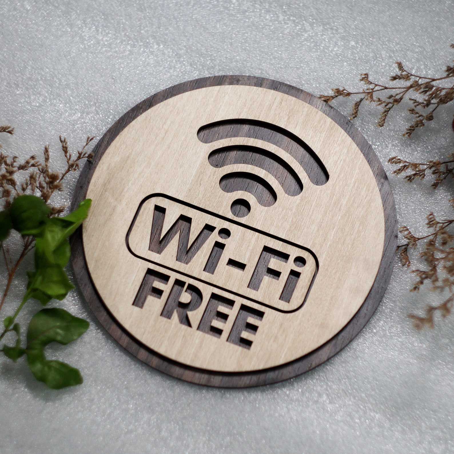Wooden Free Wifi Sign, Wifi Symbol, Free Wifi Logo, Wooden Sign Decor ...