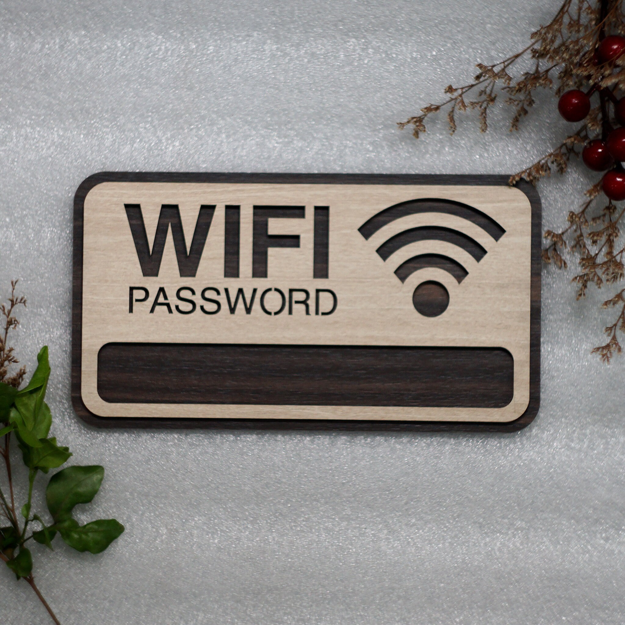 Wooden Wifi Sign, Custom Password WIFI Sign, Hotel Decor, Network Sign ...