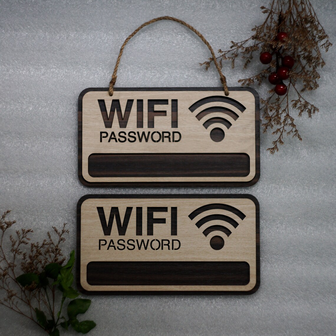 Wooden Wifi Sign, Custom Password WIFI Sign, Hotel Decor, Network Sign ...