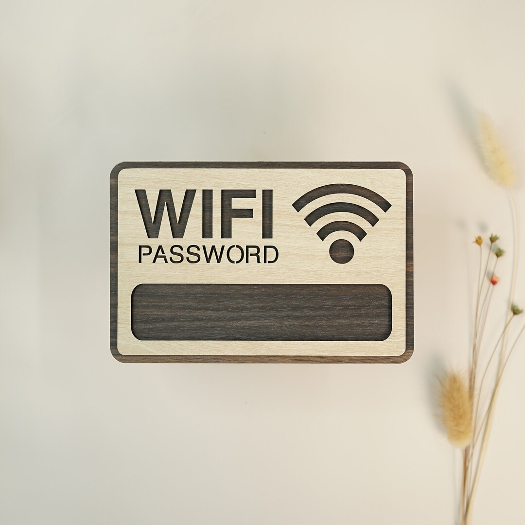 Wifi Sign, Wifi Wood Sign, Public Sign, Free Wifi Sign, House Wifi Sign ...