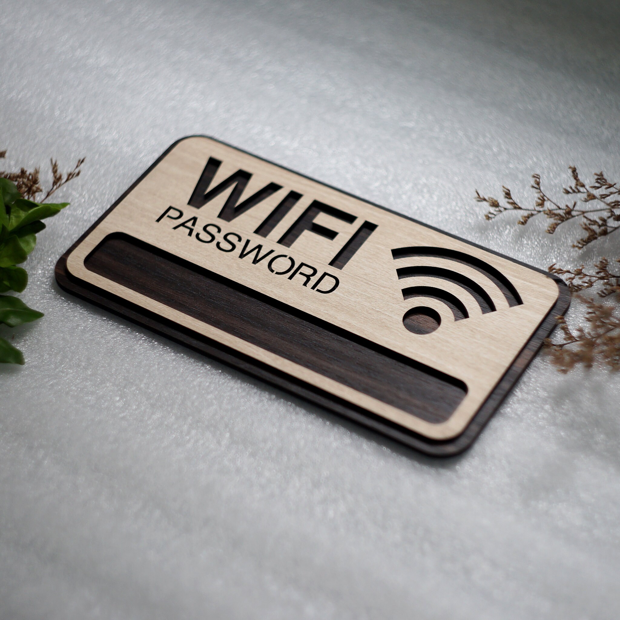 Wooden Wifi Sign, Custom Password WIFI Sign, Hotel Decor, Network Sign ...
