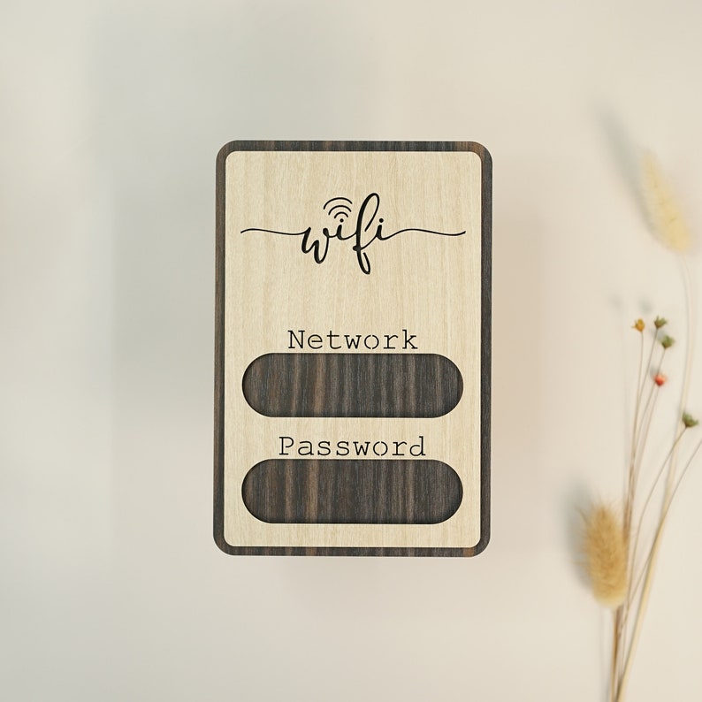 Wifi Signate, Free Wifi Sign, House Wifi Sign, Wifi Wood Sign, Public ...