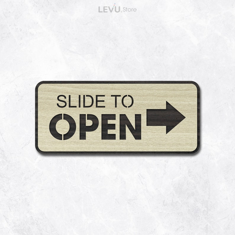 Wooden Push & Pull Door Sign Set, Doorway Signs, Hotel Doors, Office ...