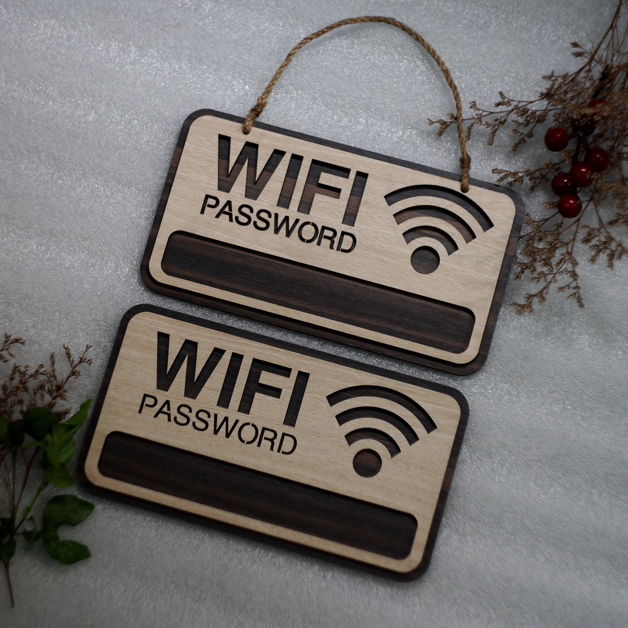 Wooden Wifi Sign, Custom Password WIFI Sign, Hotel Decor, Network Sign ...