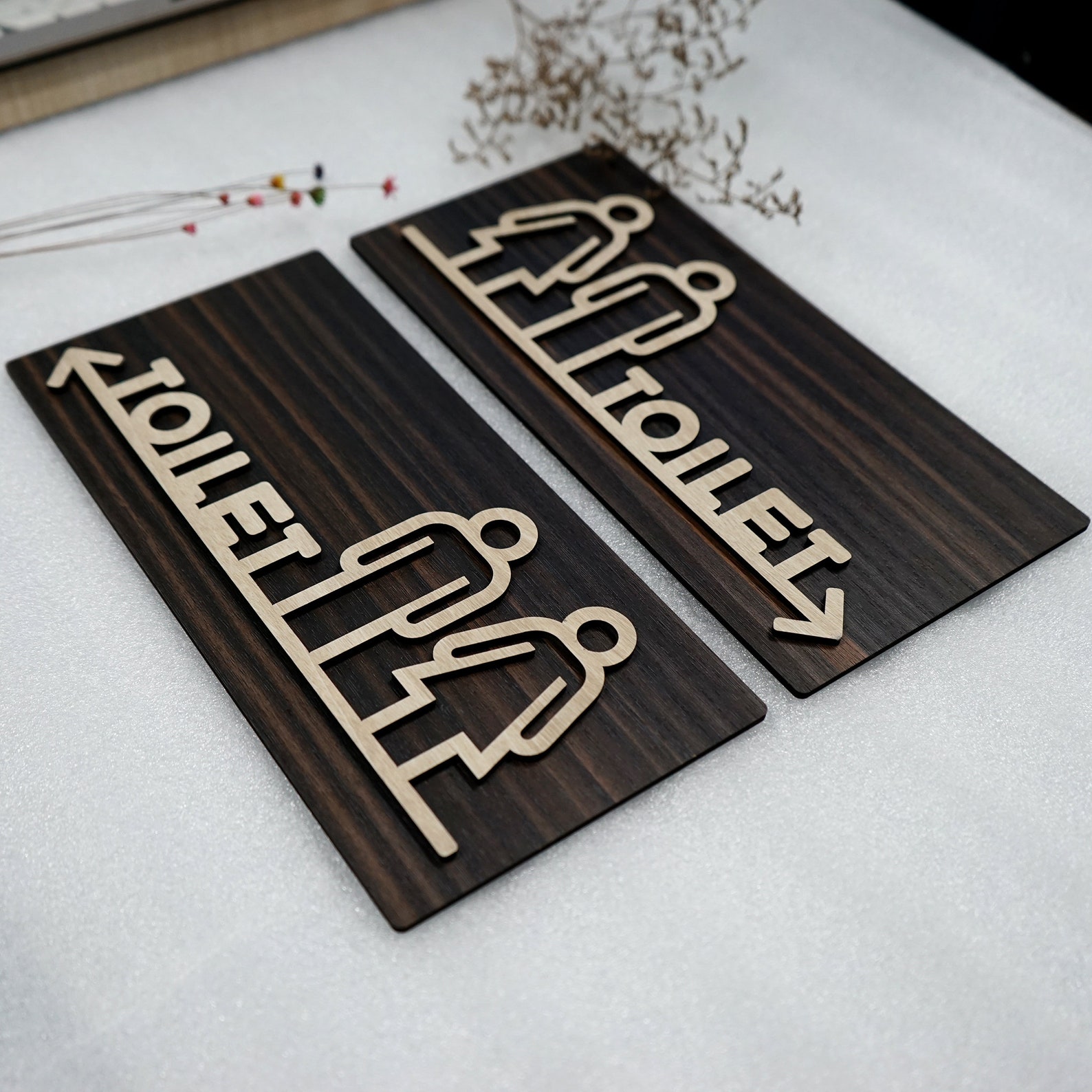 Toilet Wood Sign, Restroom Sign, Bathroom Sign, WC Sign, Wooden Door ...