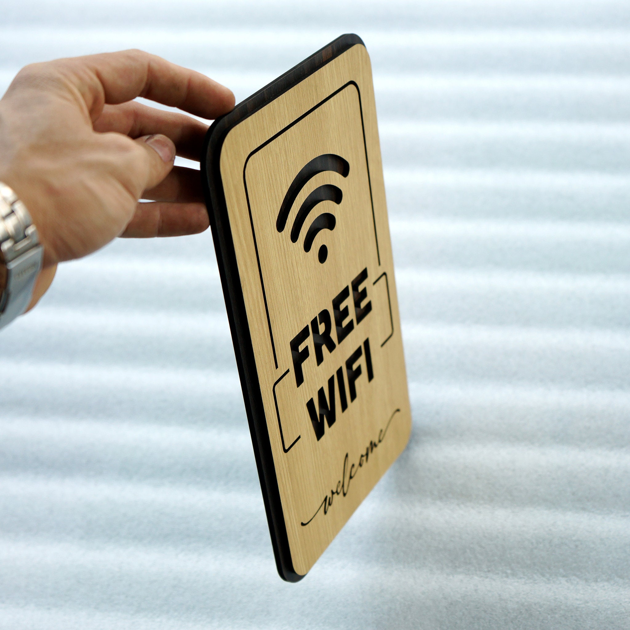 Free Wifi Wooden Sign, Wifi Laser SVG, Wifi Password Sign, Guess Room ...
