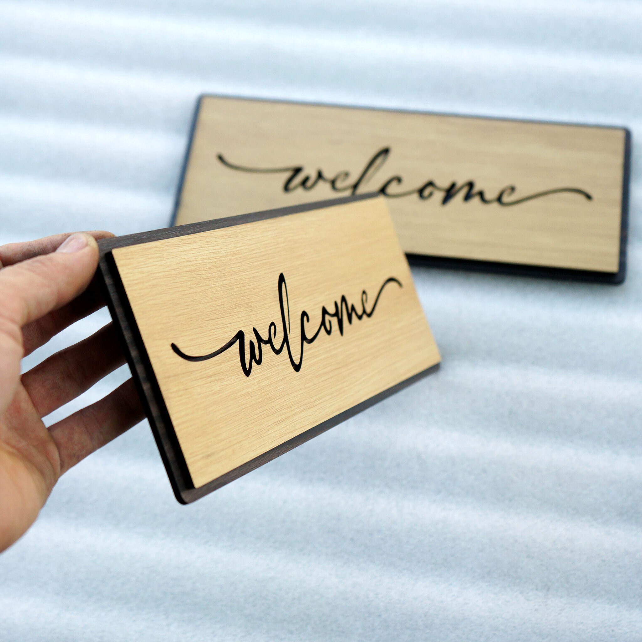 Wooden Welcome Sign, Welcome Door Sign, Door Sticker Sign, Vintage ...