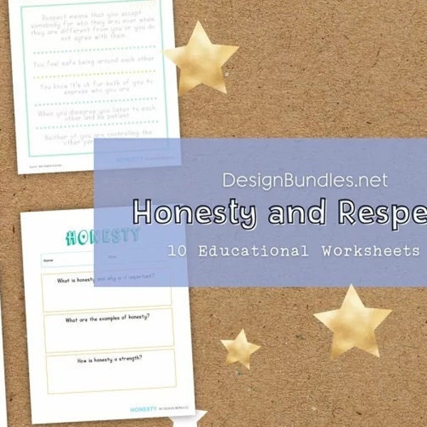 Respect Worksheets for Kids - Etsy