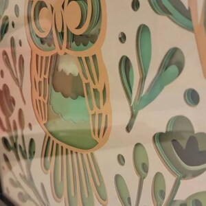 Layered Paper Craft Template: DIY 3D Art Printable Papercraft Home ...