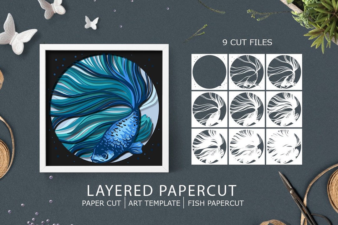 3D Papercut Shadow Box, Layered SVG Shadowbox, Cricut Design Downloads ...