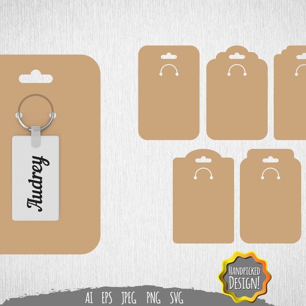 Keychain Holder Template - Etsy