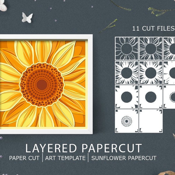 Sunflower Card Box - Etsy