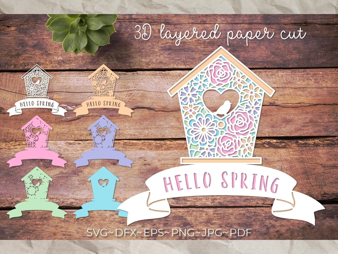 3D SVG, Shadowbox SVG, Shadow Box Svg, Layered Svg, Layered Papercut ...