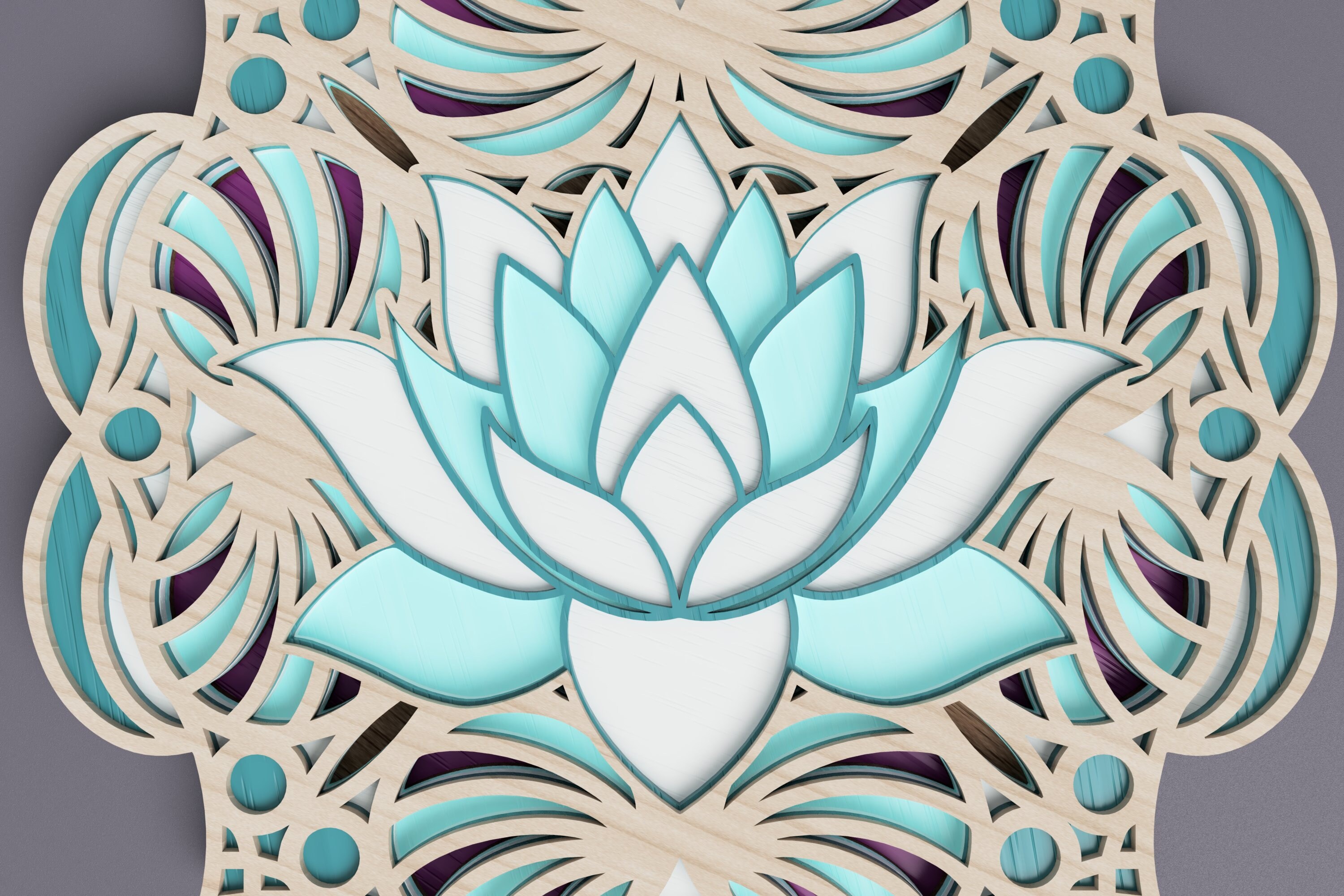 3D Layered Lotus Mandala SVG DXF Flower 3D Mandala Svg Svg - Etsy Australia
