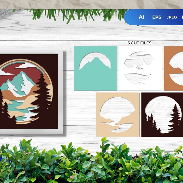 Mountain Wedding Svg - Etsy