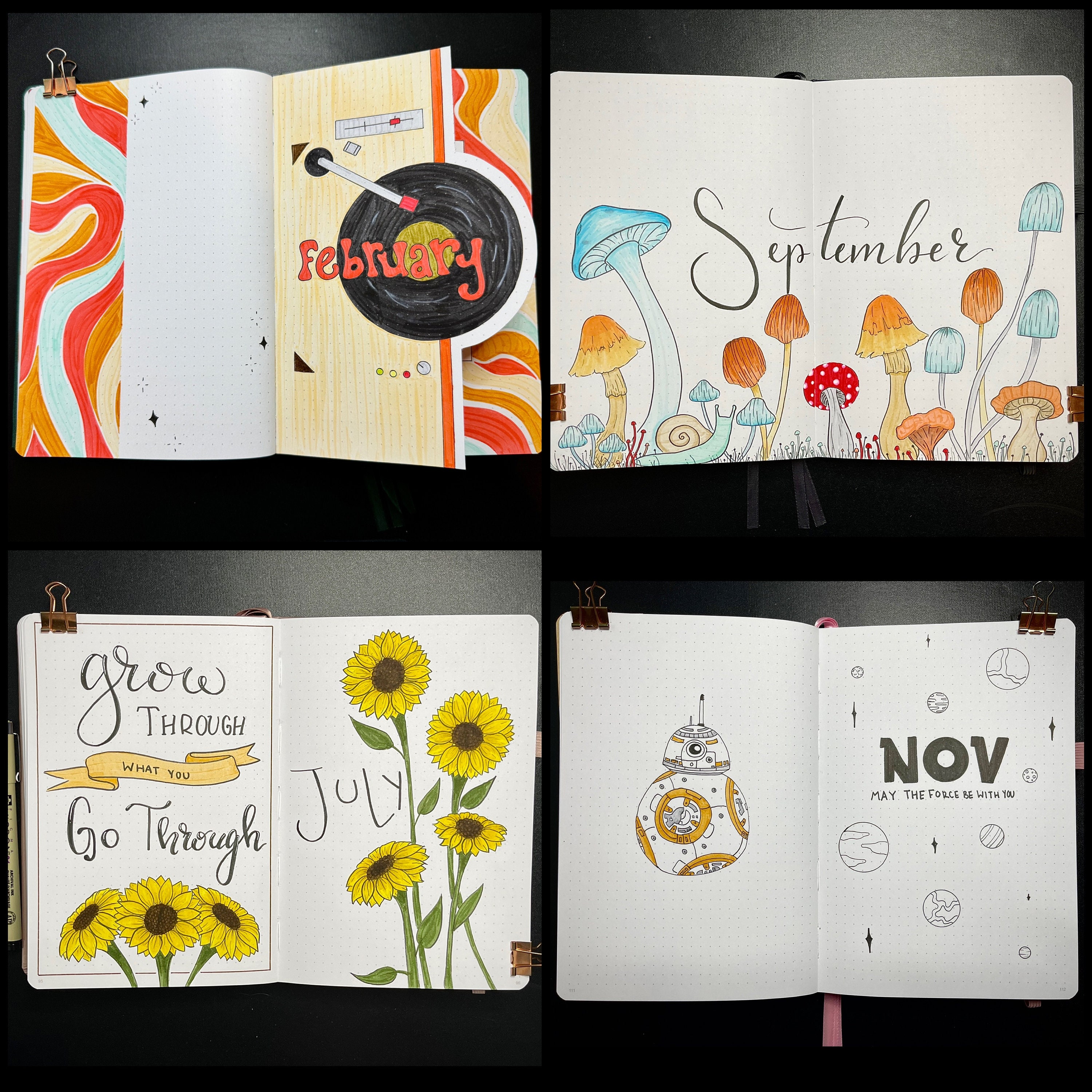 Handmade Custom Bullet Journal - Etsy