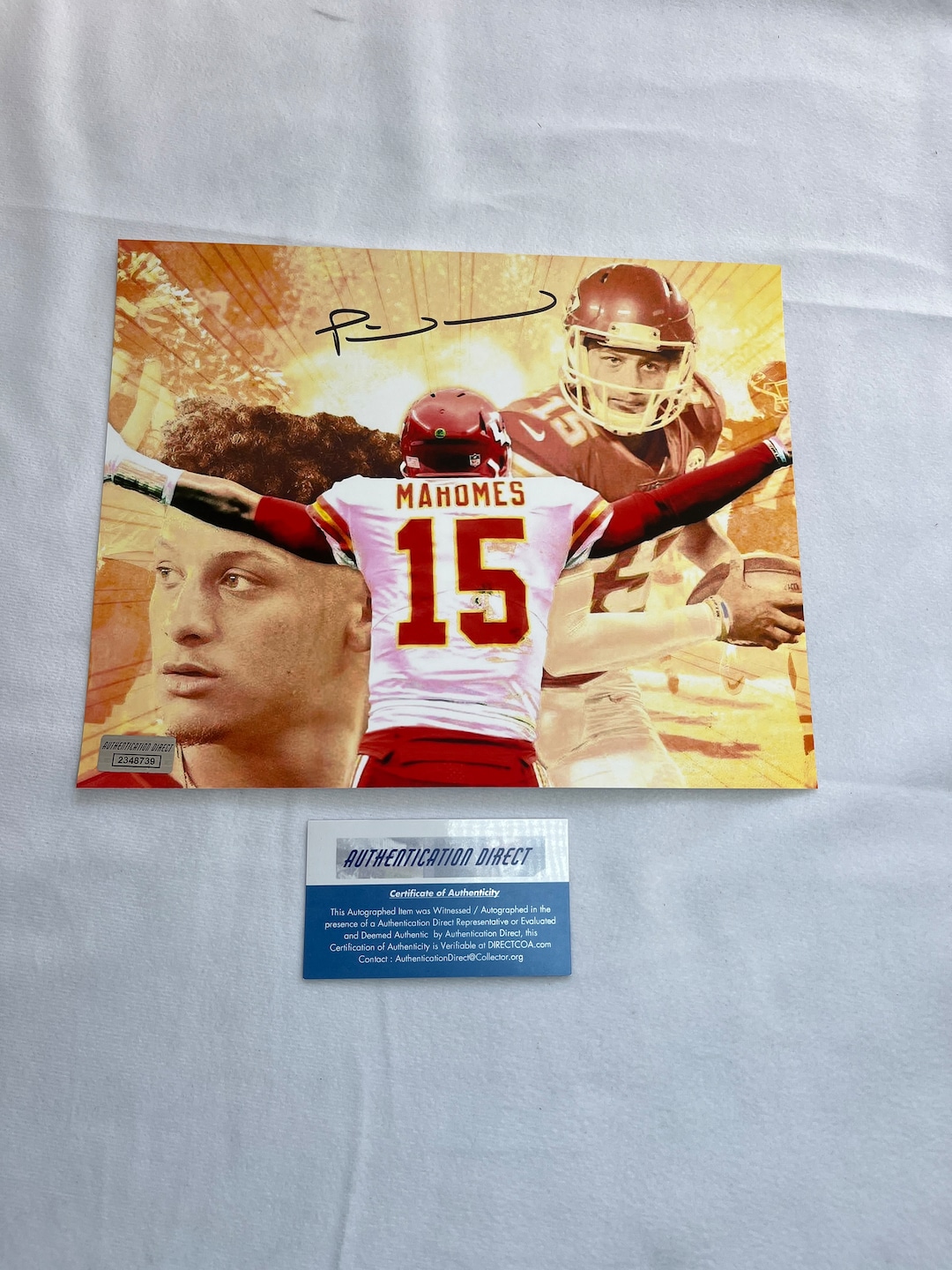 Patrick Mahomes Signed Photo 10/10 Signature With COA RARE - Etsy