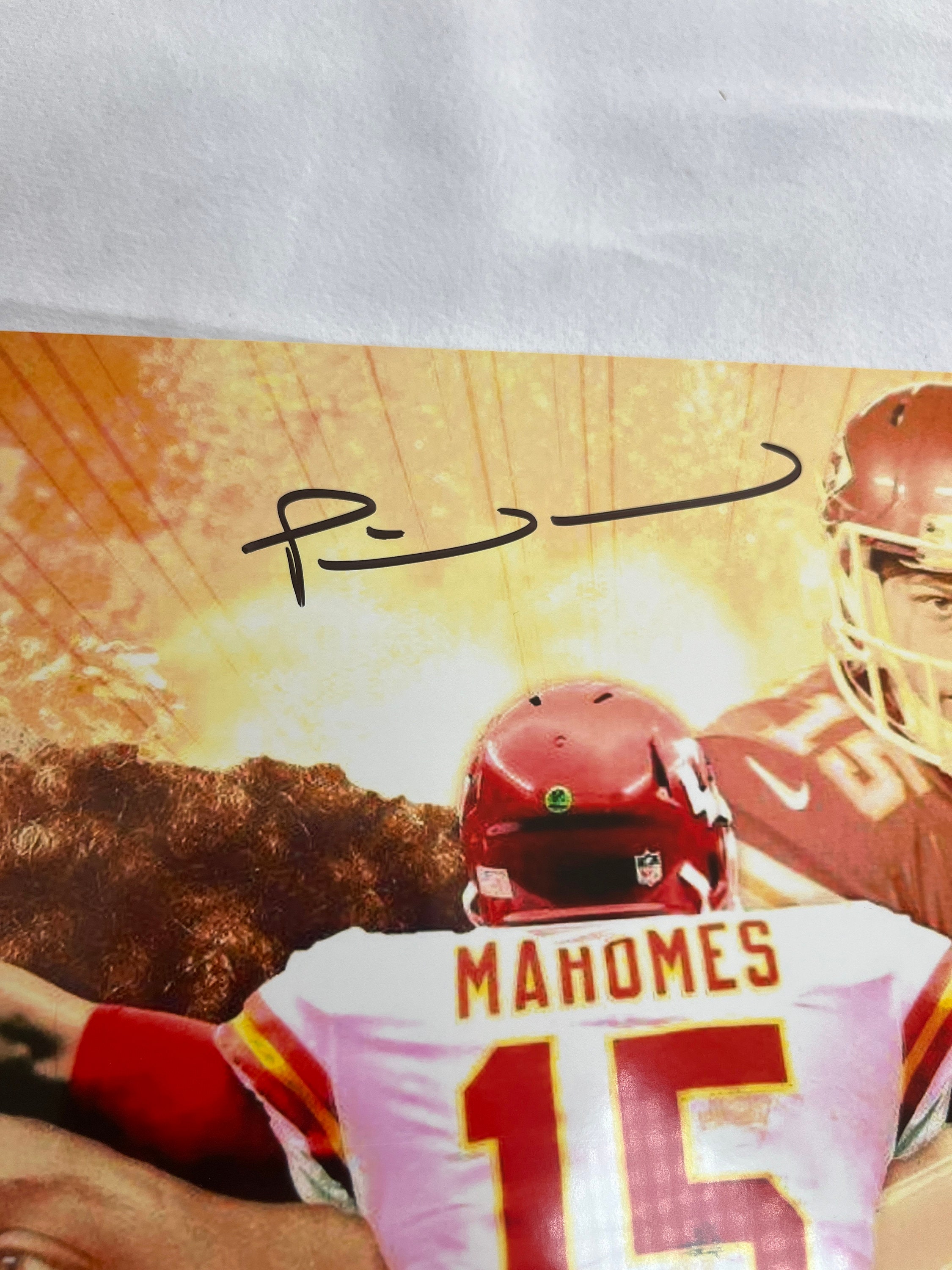 Patrick Mahomes Signed Photo 10/10 Signature With COA RARE - Etsy
