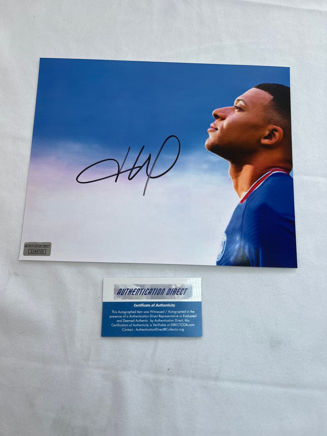 Kylian Mbappe Signed Photo With COA - Etsy