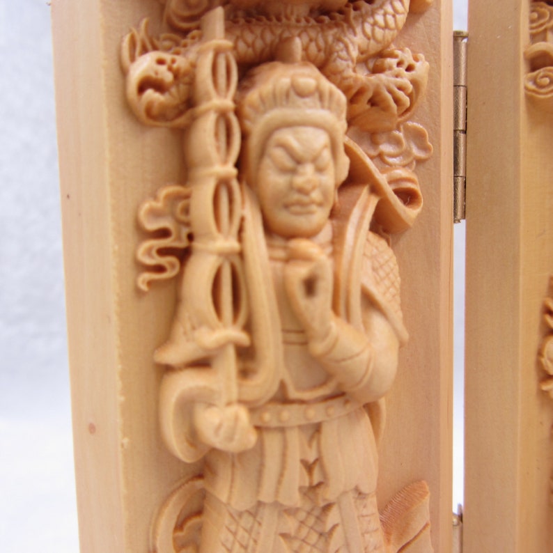 Handmade Thousand Hands Guanyin Figurine Engraved Bodhisattva Buddha ...