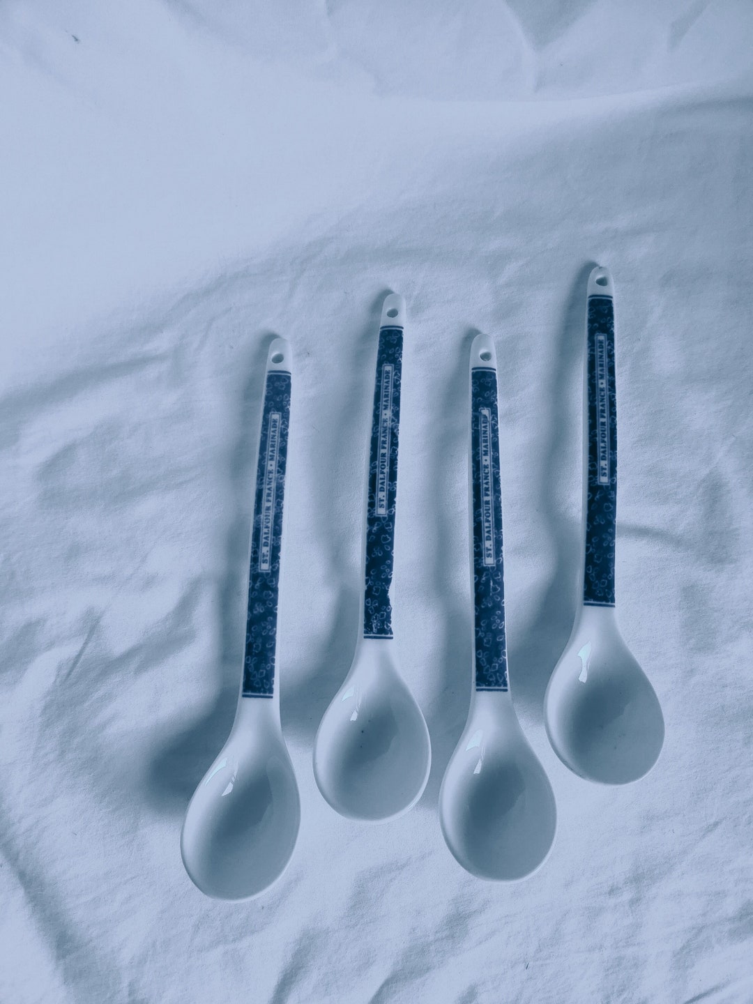 St Dalfour France Ladles Long Spoons Antique Vintage Serveware Cottage ...