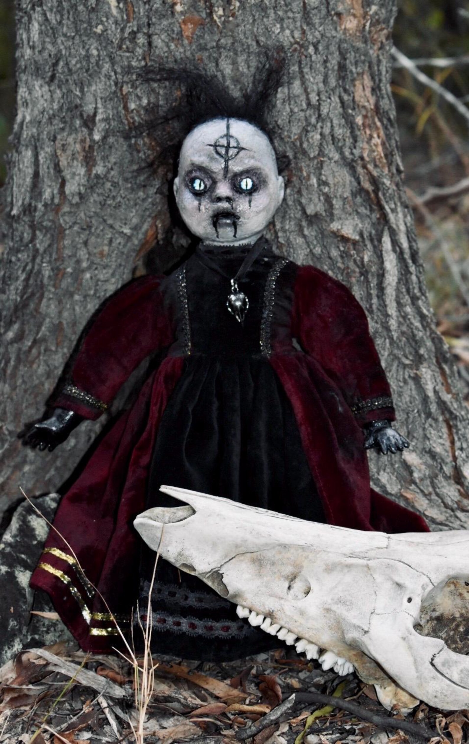 Dark Demon Doll, Haunted Creepy Ooak Art, Scary Terrifying Collectible ...