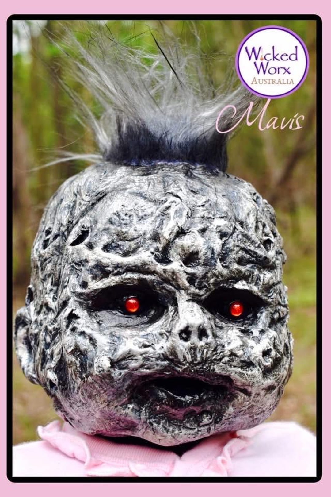 Creepy Monster Baby Girl Doll,disturbing Unique Toy,haunted Demon Child ...