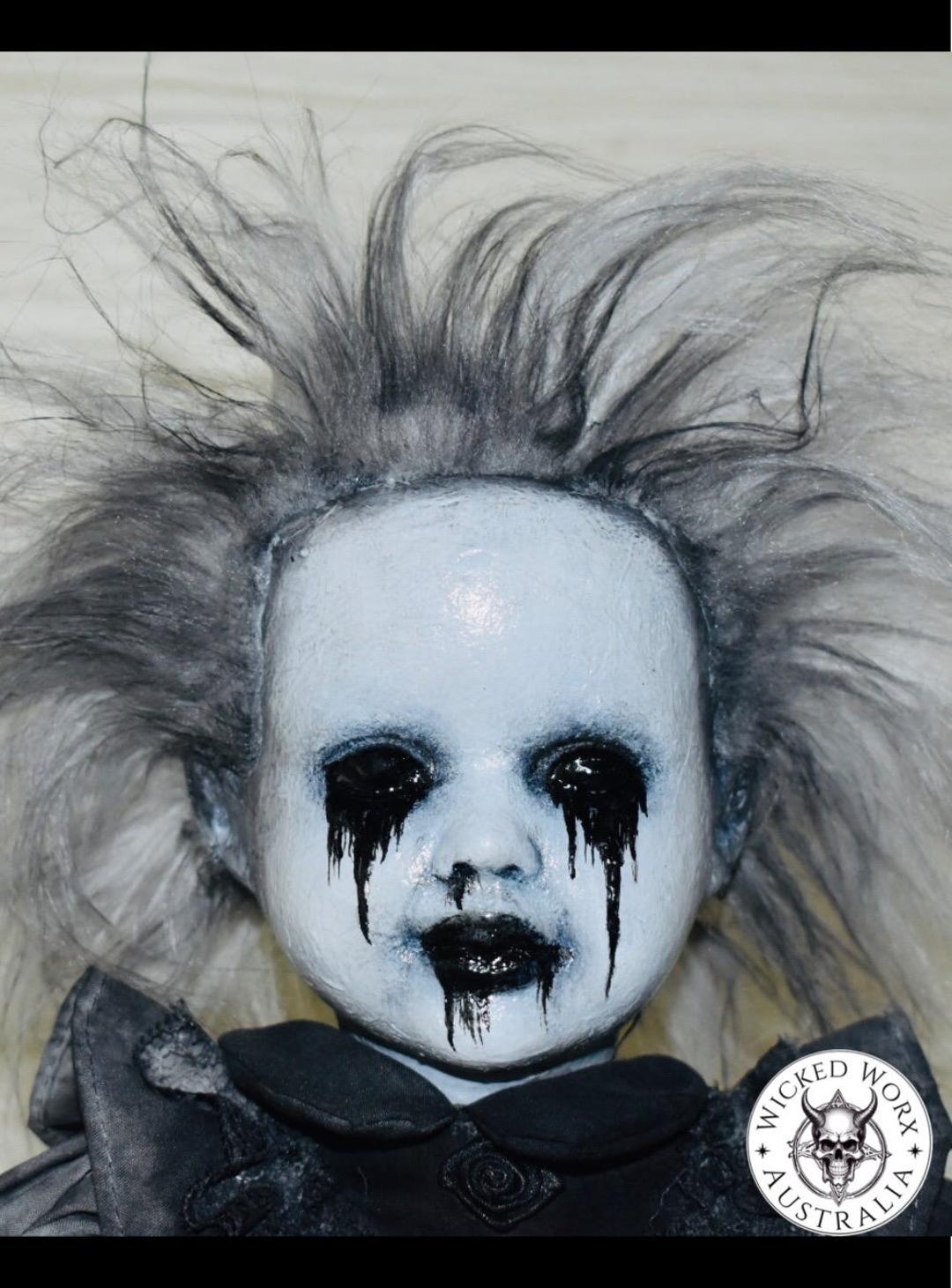 Horror Creepy Doll,ooak Altered Porcelain Figurine,macabre Dark Art ...