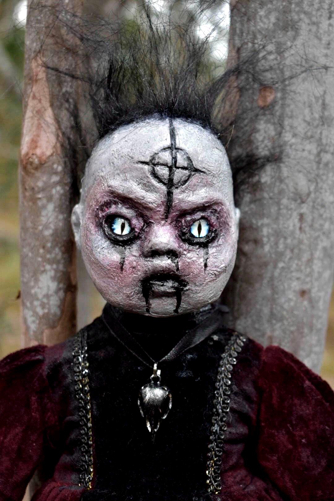 Dark Demon Doll, Haunted Creepy Ooak Art, Scary Terrifying Collectible ...