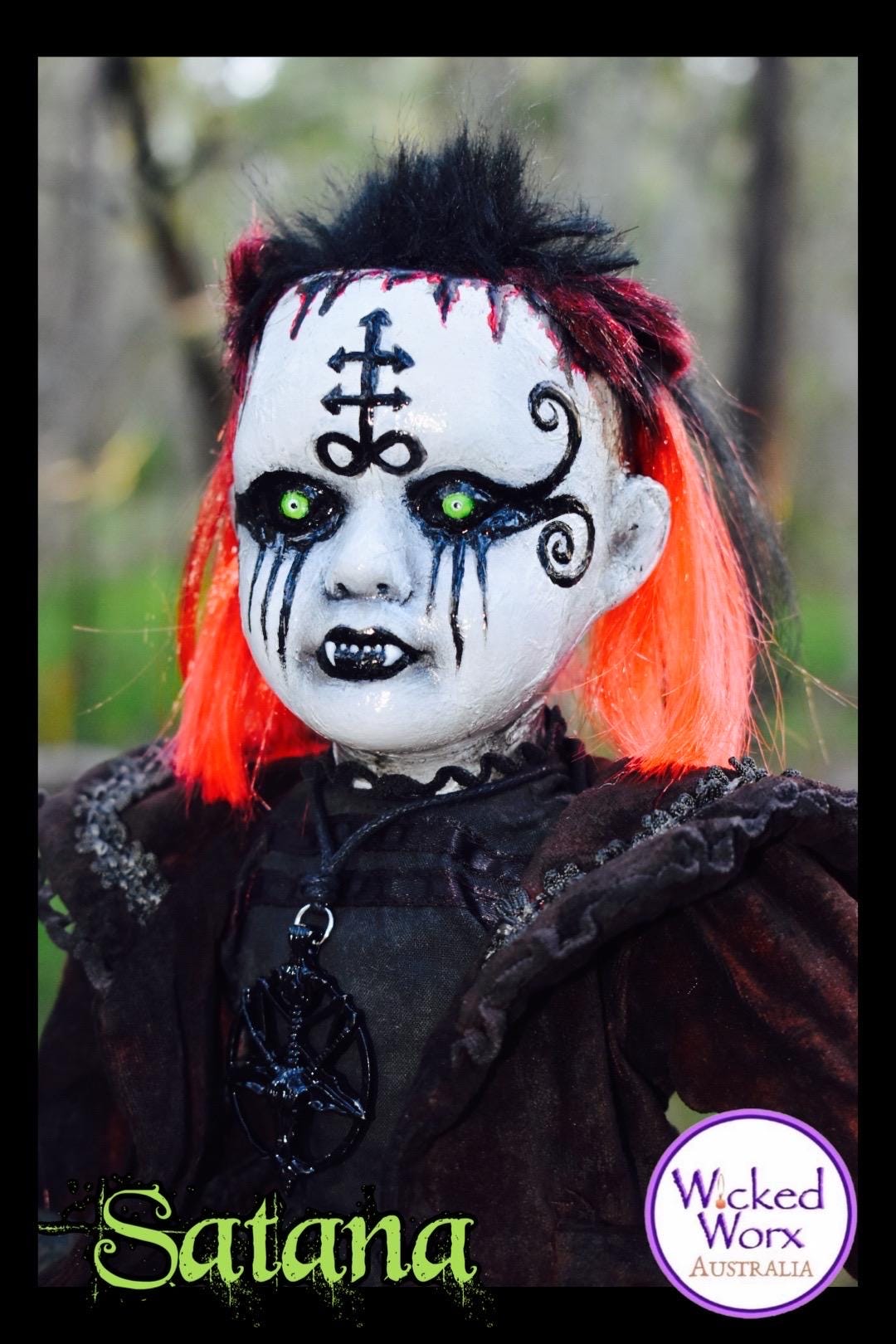 Unique Satanic Alternate Porcelain Doll Dark Aesthetic Collectible Art ...