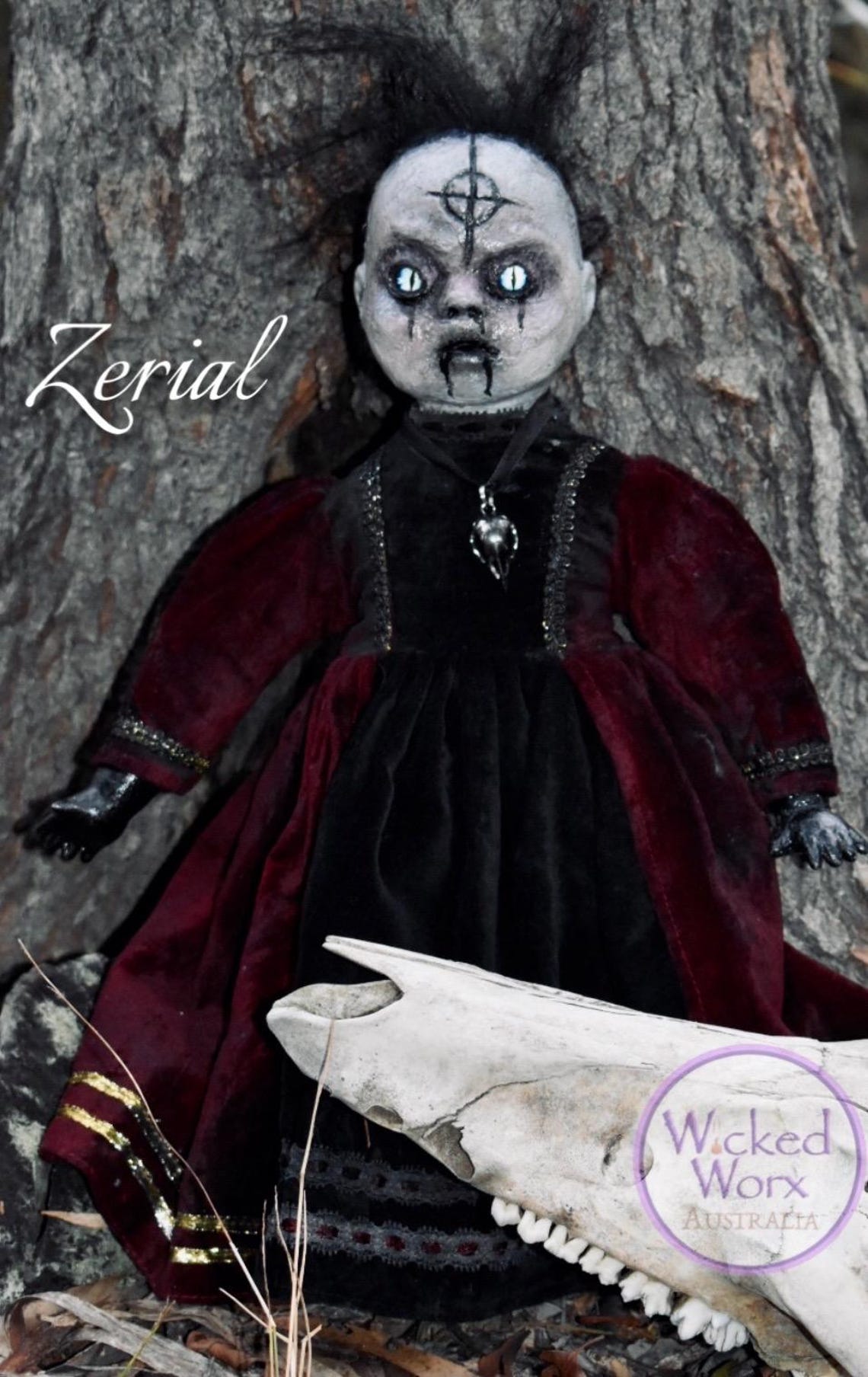 Dark Demon Doll, Haunted Creepy Ooak Art, Scary Terrifying Collectible ...