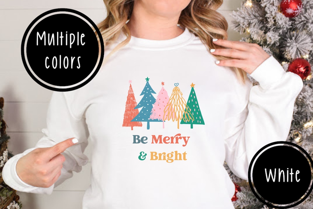 Christmas Crewneck, Cute Holiday Sweater, Christmas Tree Crewneck ...