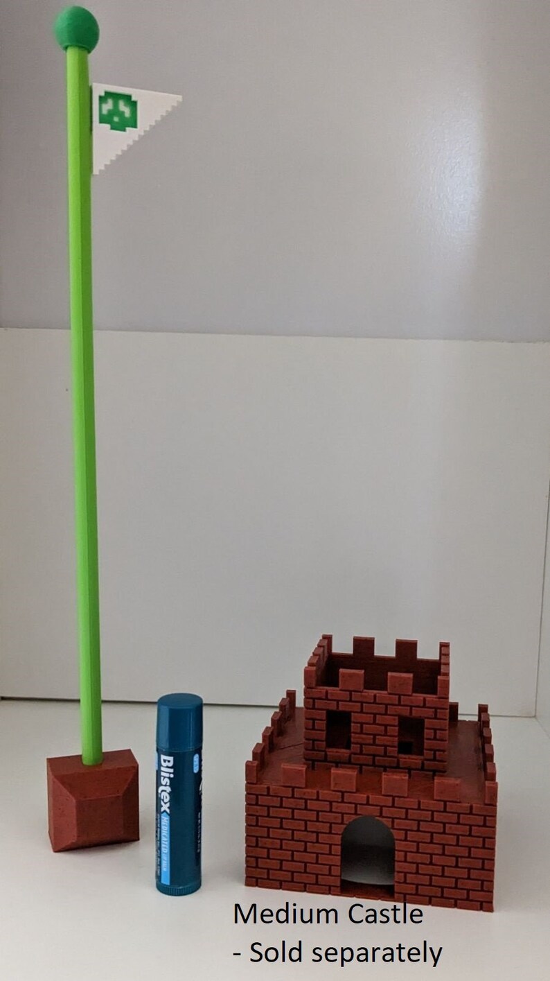 Super Mario Brothers Inspired Castle Flag for Your Desk or - Etsy