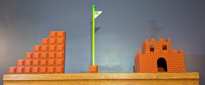 3D Printed Super Mario Block Staircase: Retro Aquarium Decor - Etsy