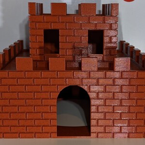 Super Mario Brothers Inspired Castle - 4:3 Aspect Ratio - 3D Printed - Etsy