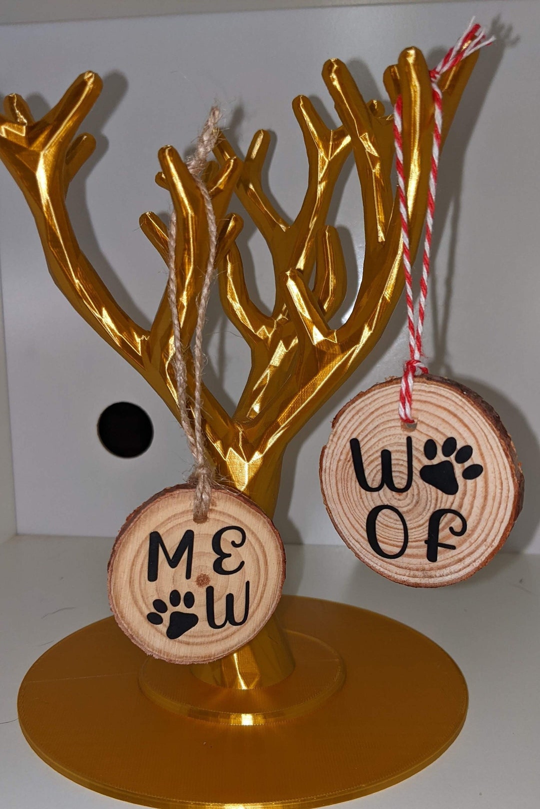 Personalized Handmade Wood Slice Ornaments - Etsy