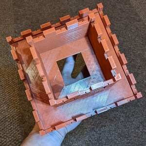 Super Mario Brothers Inspired Castle - 4:3 Aspect Ratio - 3D Printed - Etsy