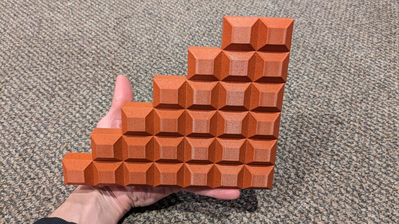 Retro Super Mario Brothers Inspired Block Staircase 4:3 Aspect Ratio ...