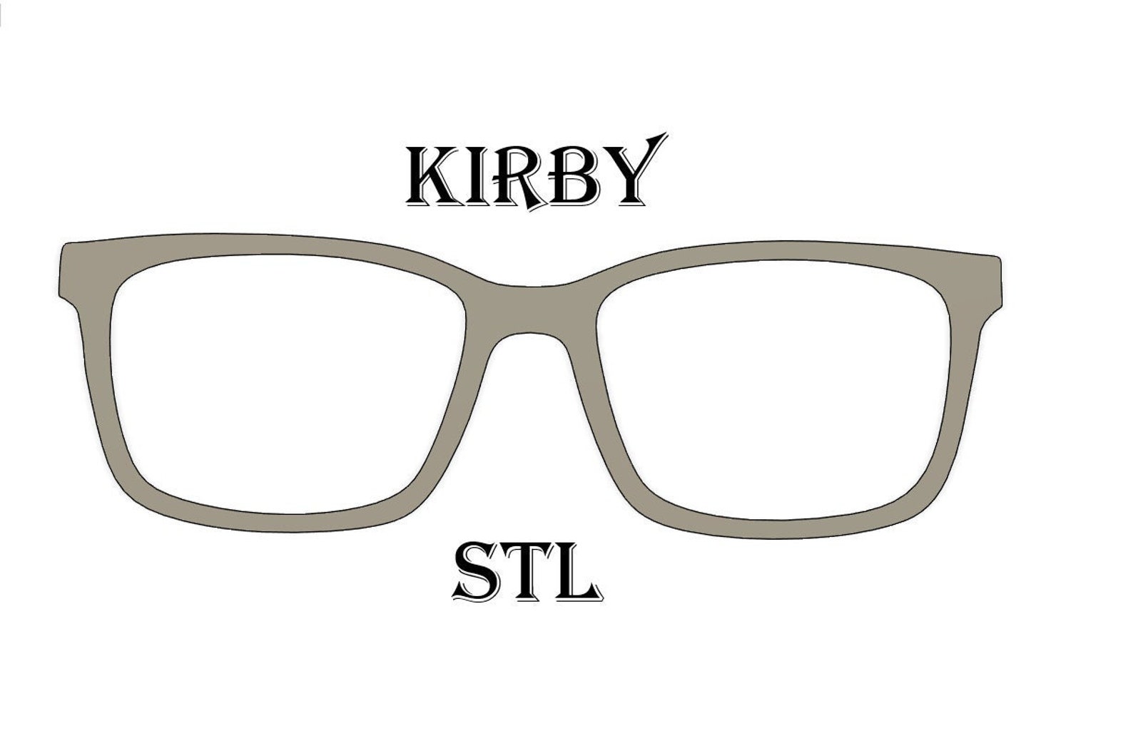 Kirby Eyeware Toppers: Magnetic Glasses Frame 3D Model (STL Digital ...