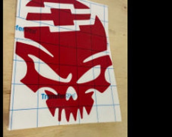 Skull Chevy Bowtie - Etsy